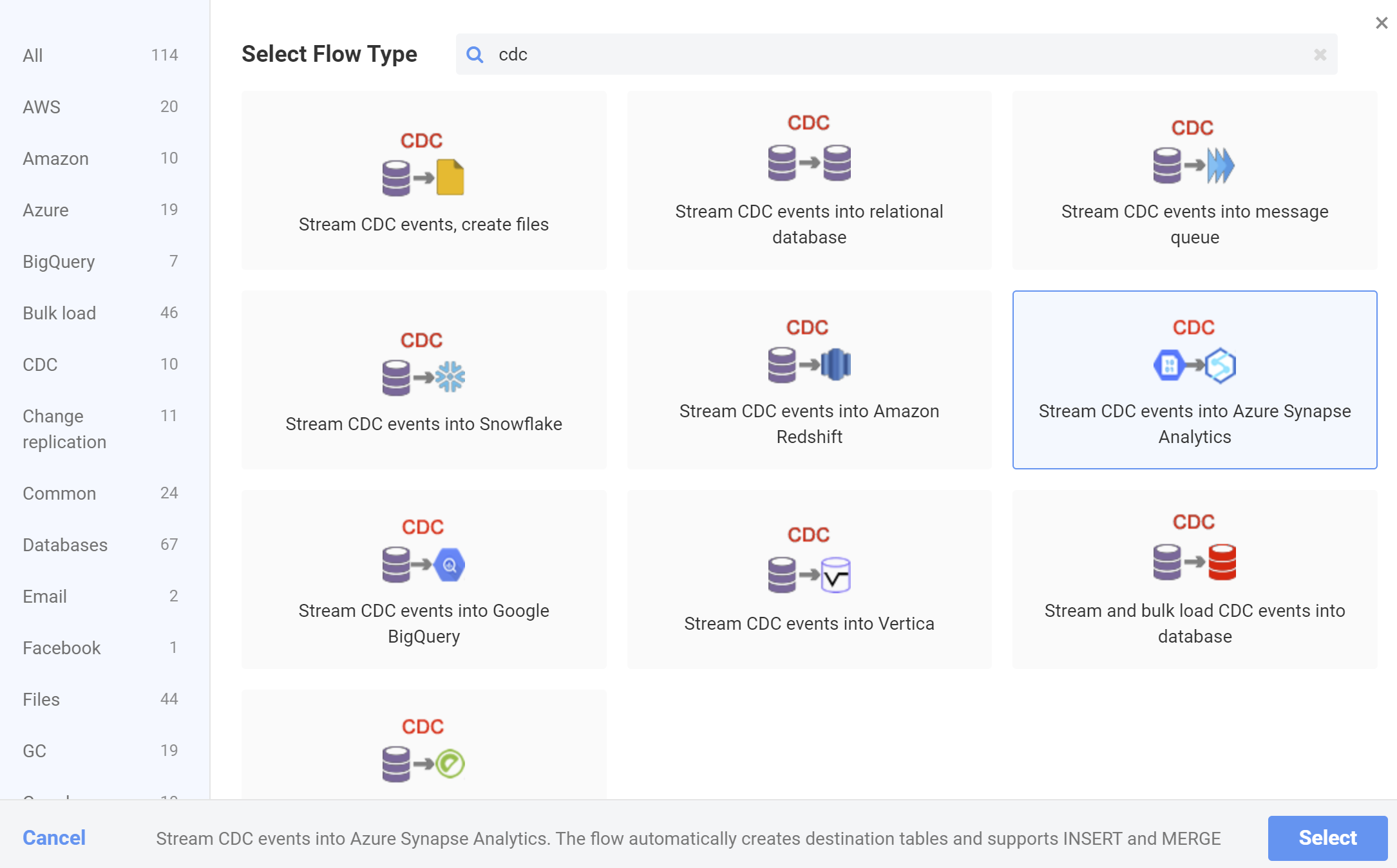 Create Pipeline To Cdc Data Into Azure Synapse Analytics Etlworks Support