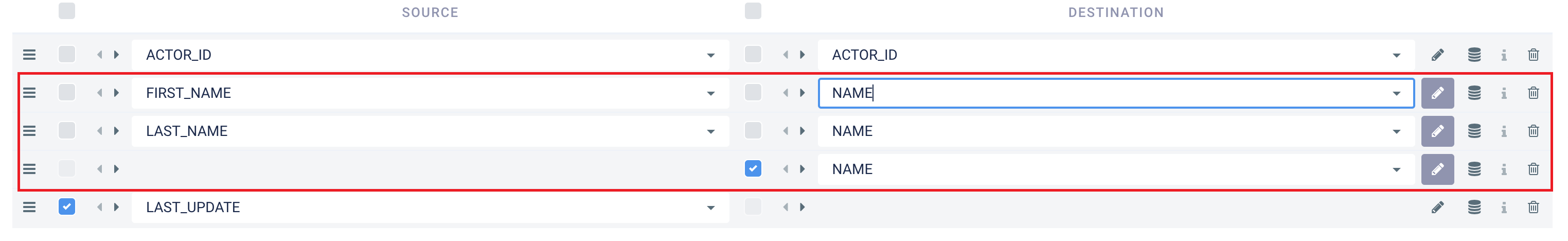 Mapping Source Fields To Destination Fields Etlworks Support