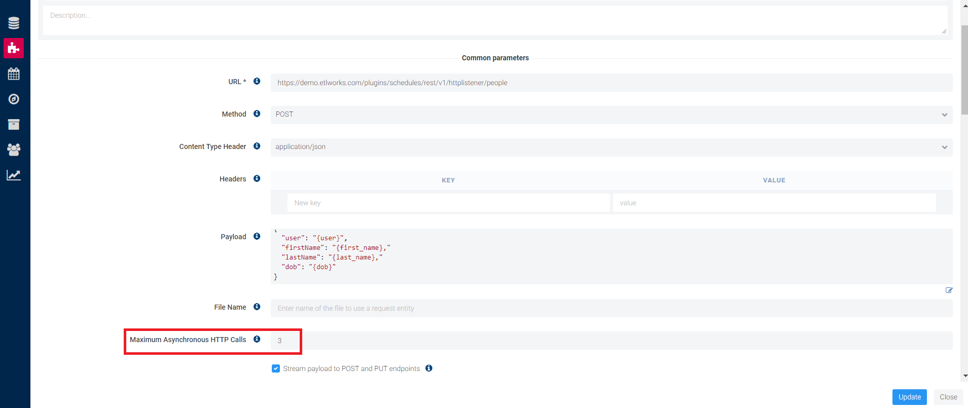 Call HTTP endpoint – Etlworks Support