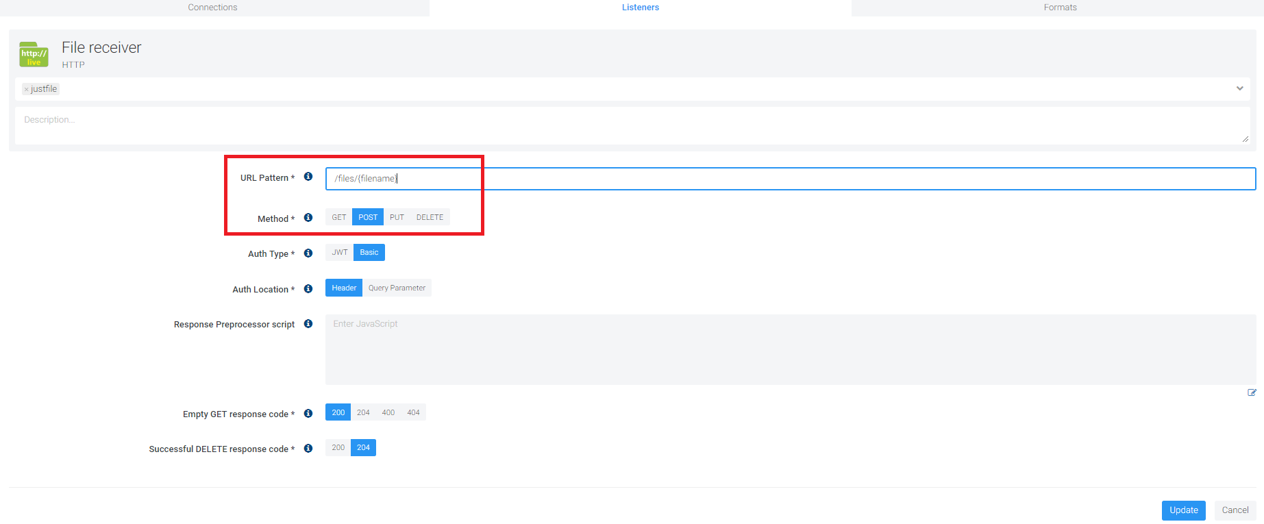 UPLOAD API: using an HTTP Listener to upload files – Etlworks Support