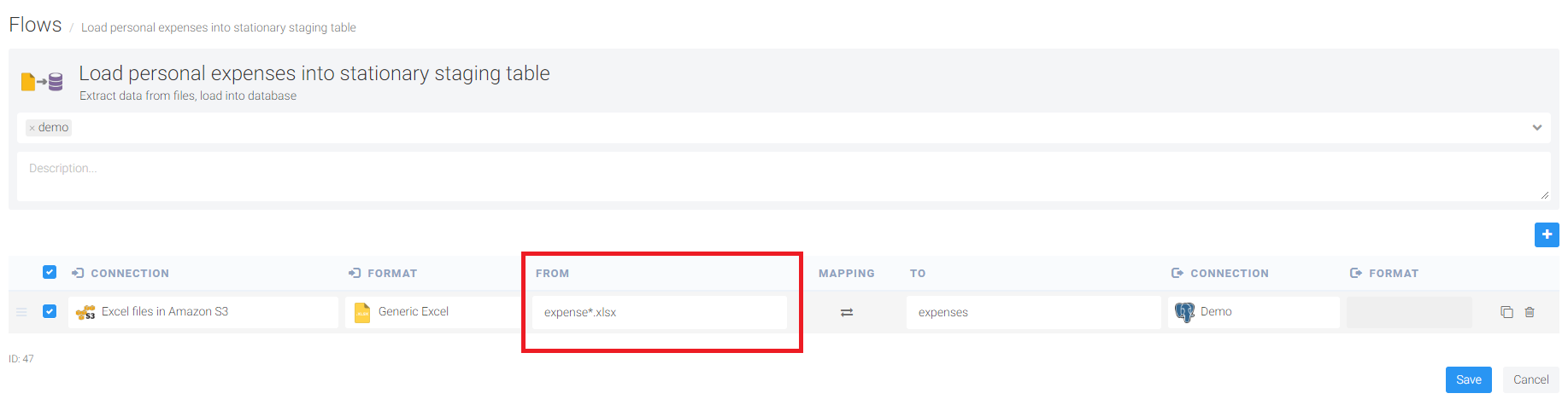 A transformation where a file is a source – Etlworks Support
