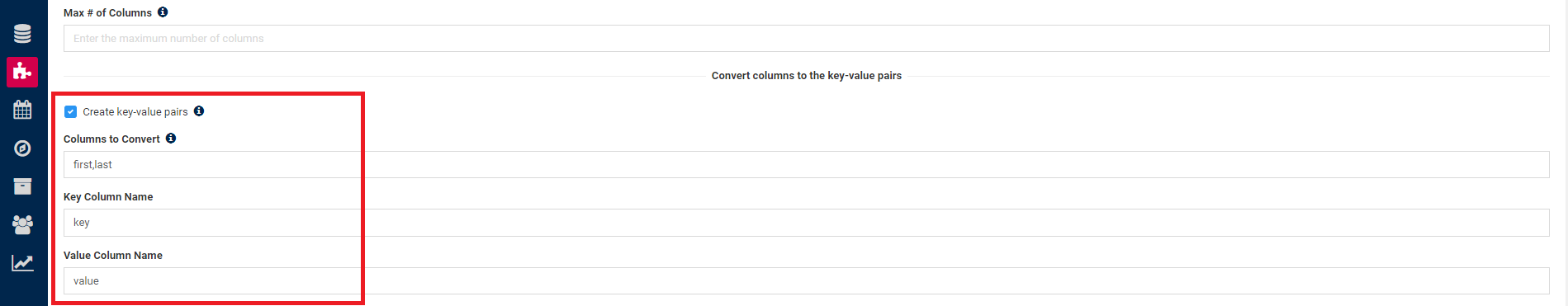 Normalize Dataset As Key Value Pairs Transformation Etlworks Support