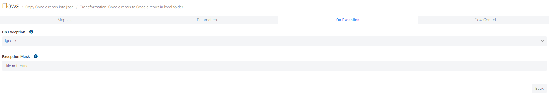 Handle exceptions in the Flows and in the transformations – Etlworks ...