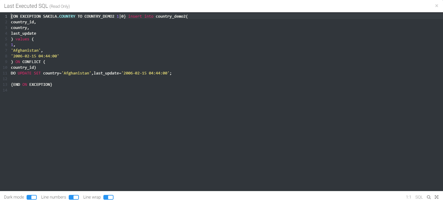 View Last Executed Sql Etlworks Support