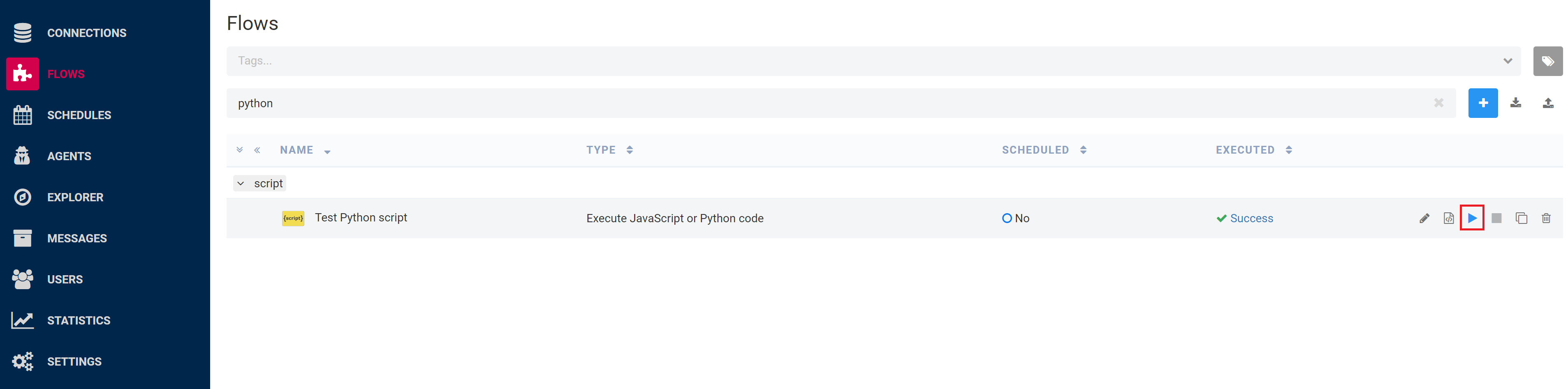 How To Execute Code In Javascript Or Python Etlworks Support 