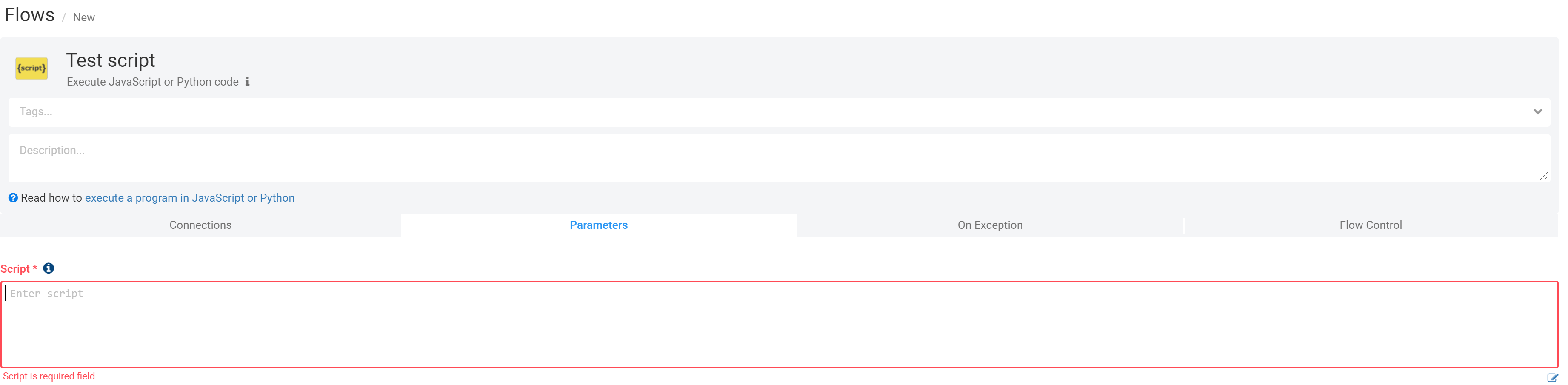 How To Execute Code In Javascript Or Python Etlworks Support 3090
