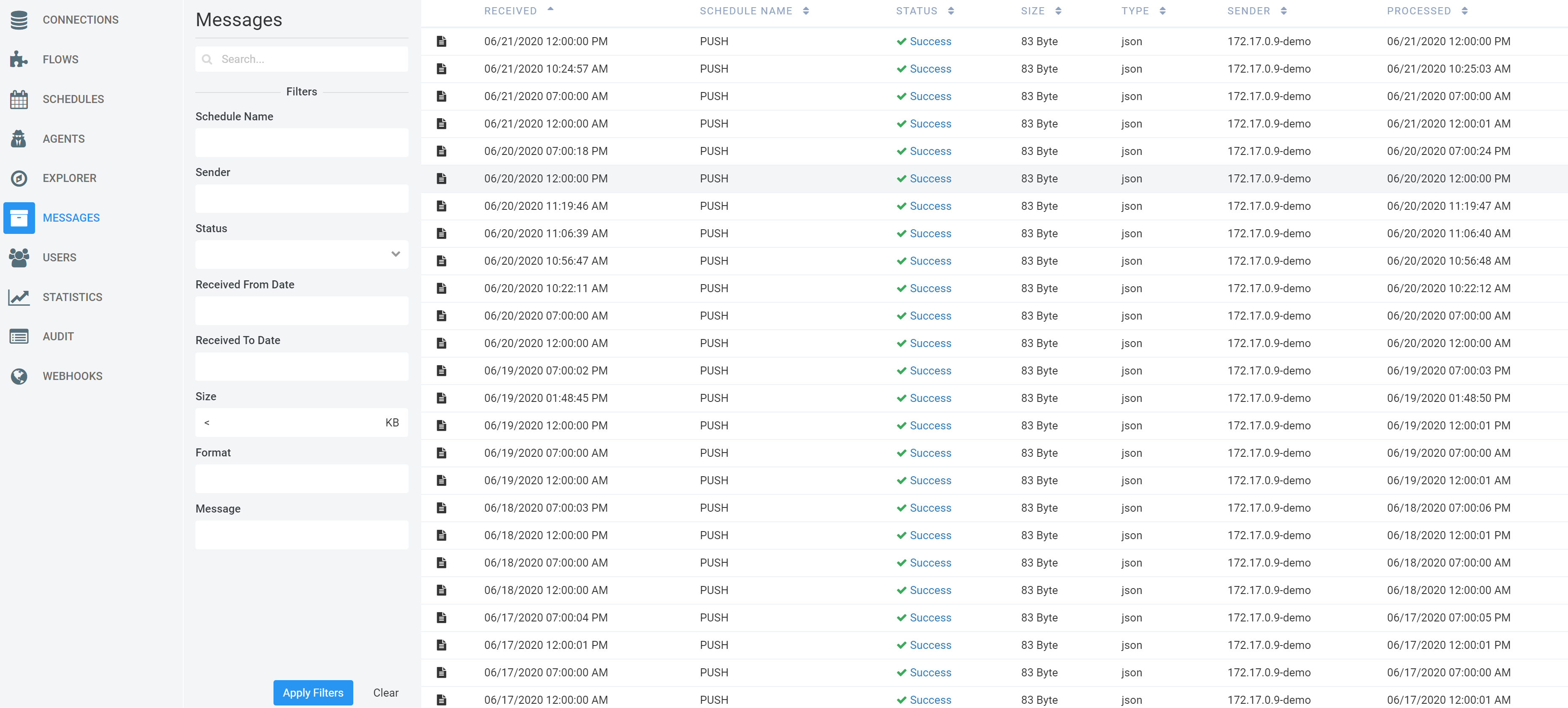 Work with inbound messages – Etlworks Support