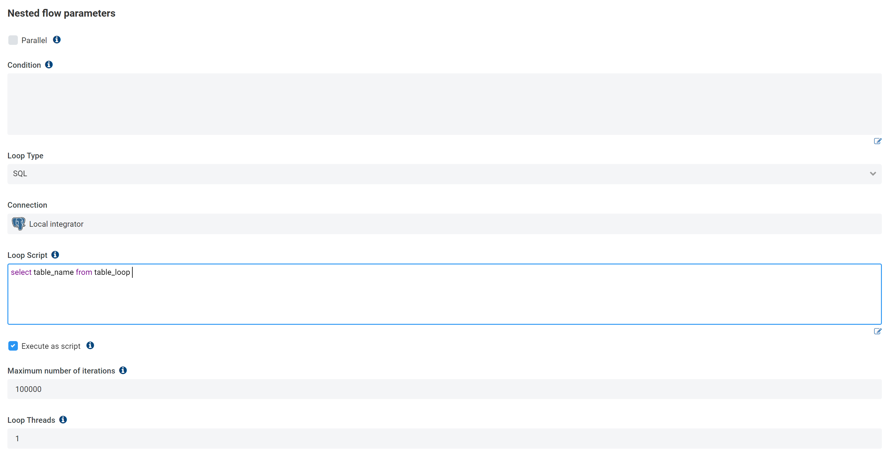 Execute a Flow in a loop – Etlworks Support
