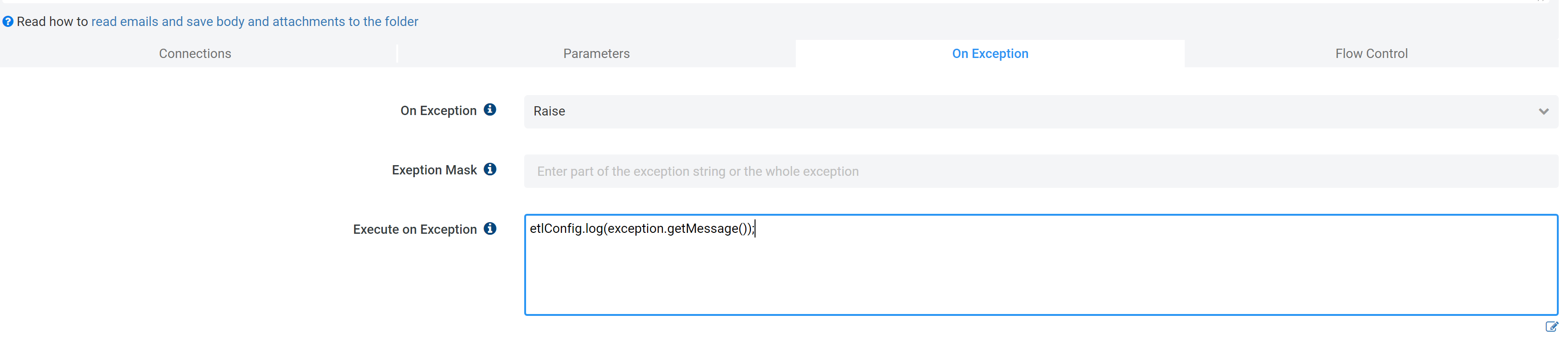 Handle exceptions in the Flows and in the transformations – Etlworks ...