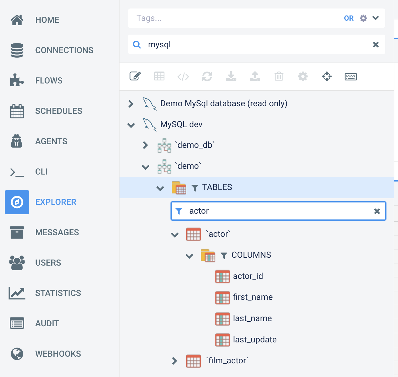 Exploring Connections and Metadata – Etlworks Support