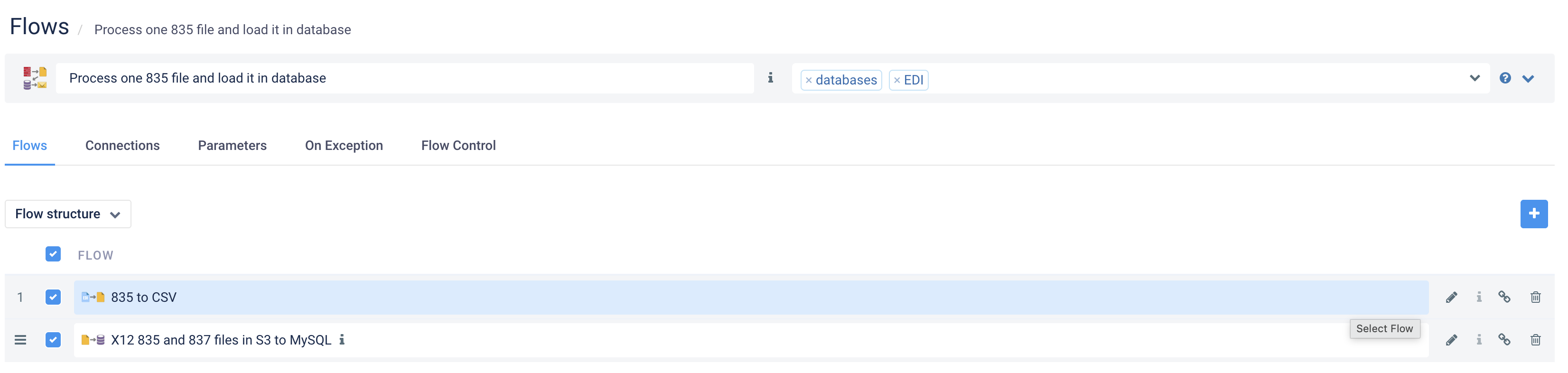Use the Flow Element Selector to Select, Create, and Manage Flow ...